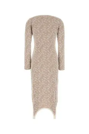 Fendi Embroidered Cotton Blend Dress