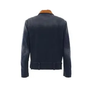 Marni Canvas Jacket With Contrasting Collar And Logo