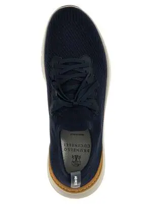 Brunello Cucinelli Knitted Sneakers - Blue