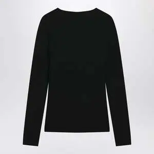 TOTEME Wool-blend Knit Top - Black