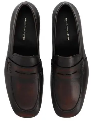 Dries Van Noten Leather Loafer - Brown