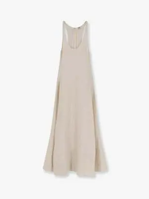 TOTEME Long Cotton Dress - Cream