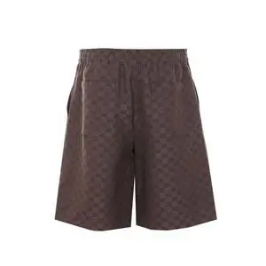 Gucci Gg Canvas Linen Blend Shorts