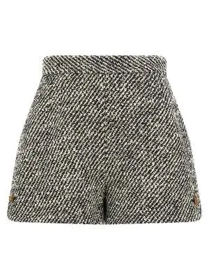 Versace VERSACE Bouclé Wool Shorts Multicolor