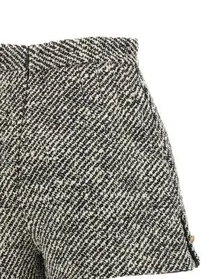 Versace Bouclé Wool Shorts - Multicolor