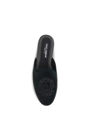 Dolce & Gabbana Calfskin Leather Mules