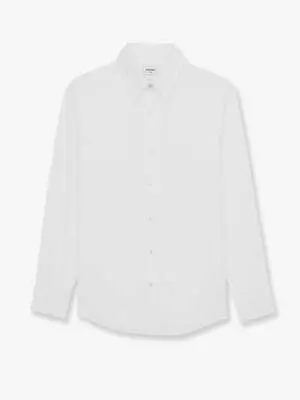Saint Laurent Cassandre Stretch Cotton Shirt - Multicolor