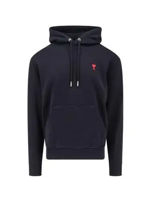 AMI Paris De Coeur Organic Cotton Hoodie - Multicolor