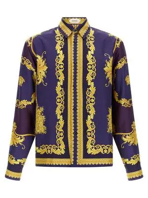 Versace New Barocco' Twill Shirt - Multicolor