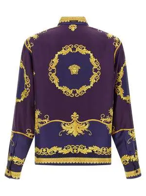 Versace New Barocco' Twill Shirt - Multicolor