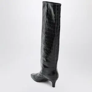 TOTEME Croc-embossed Leather Boots
