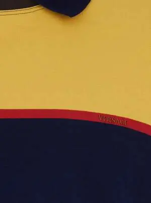 Versace Strips' T-shirt With Colorful Details For