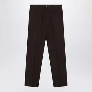 Prada Virgin Wool Trousers - Brown