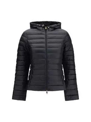 Moncler Igelhood Short Down Jacket In Longue Saison - Black