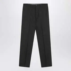 Prada Anthracite Grey Wool Trousers - Gray