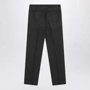 Prada Virgin Wool Trousers - Gray