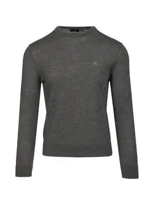 Etro Wool And Silk Sweater - Gray