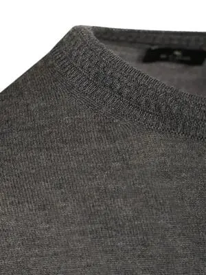 Etro Wool And Silk Sweater - Gray