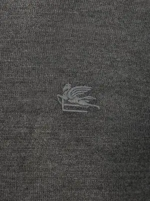 Etro Wool And Silk Sweater - Gray