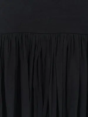 TOTEME Soft Gathered Viscose Dress - Black
