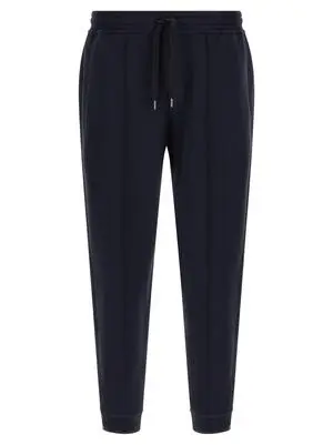 Brunello Cucinelli Cotton, Cashmere And Silk Joggers - Blue
