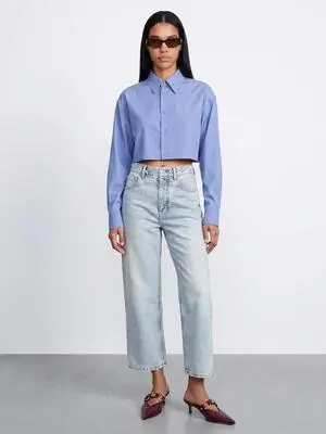 Balenciaga Cropped Wool Shirt