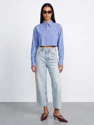 Balenciaga Cropped Wool Shirt