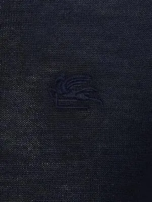 Etro Wool And Silk Sweater - Blue