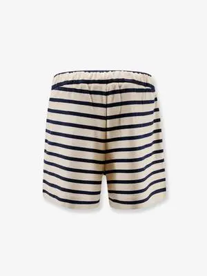 Moncler Cotton Shorts With Striped Pattern - Multicolor