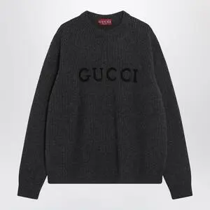 Gucci Gray Wool And Cashmere Sweater - Black