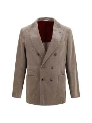 Brunello Cucinelli Double-breasted Corduroy Jacket