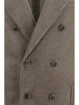 Brunello Cucinelli Double-breasted Corduroy Jacket