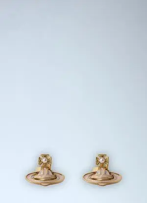 VIVIENNE WESTWOOD Simonetta Bas Relief Stud Earrings - Gold