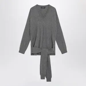 Dolce & Gabbana Grey Cashmere Sweater - Gray