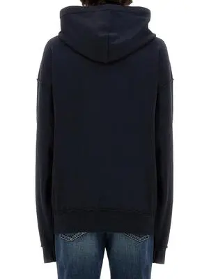 Dolce & Gabbana Sweatshirt With Navy Print - Blue