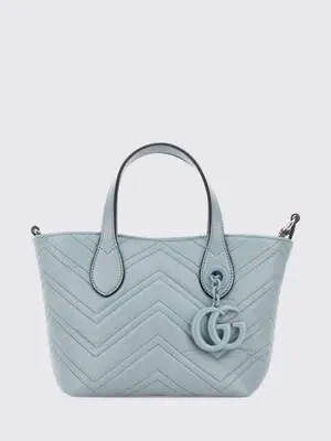 Gucci Gg Marmont Mini Chevron Quilted Bag - Blue
