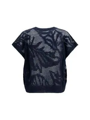 Brunello Cucinelli Dazzling Water Lillies T-shirt - Blue