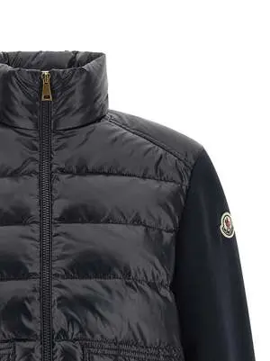 Moncler Two-material Padded Cardigan