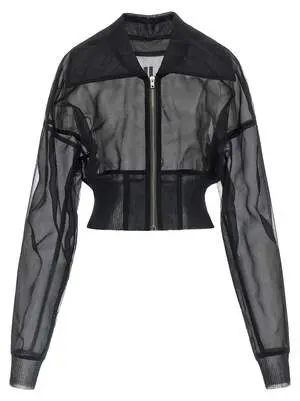 Rick Owens Dracucollar Cropped' Bomber Jacket