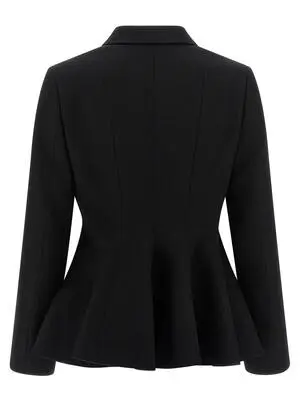 Fendi Grain De Poudre Wool Blazer