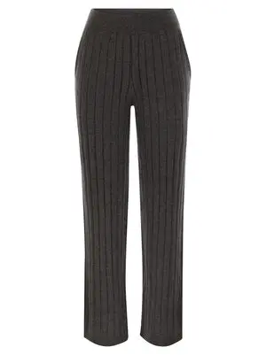Brunello Cucinelli Cashmere Knit Trousers - Purple