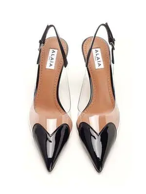 Alaïa Le Cœur Patent Leather Slingback