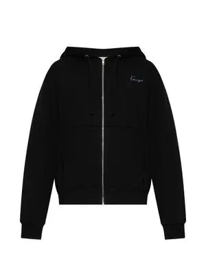 Kenzo Logo Cotton Hoodie - Multicolor
