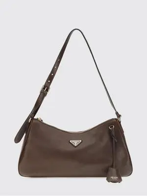 Prada Calf Leather Shoulder Bag - Orange