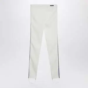 Prada Ivory Technical Fabric Leggings