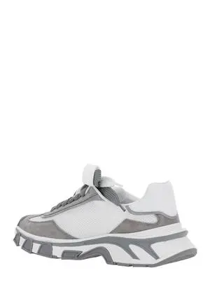 Dolce & Gabbana Leather Low Top Sneakers - Gray