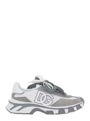 Dolce & Gabbana Leather Low Top Sneakers - Gray