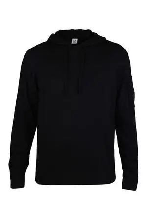 C.P. COMPANY Sweater Hoodie - Black