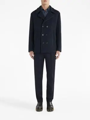 Etro Stretch Wool Pleated Trousers