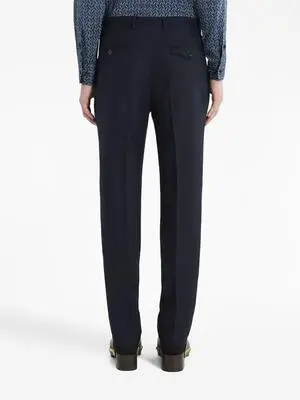 Etro Stretch Wool Pleated Trousers